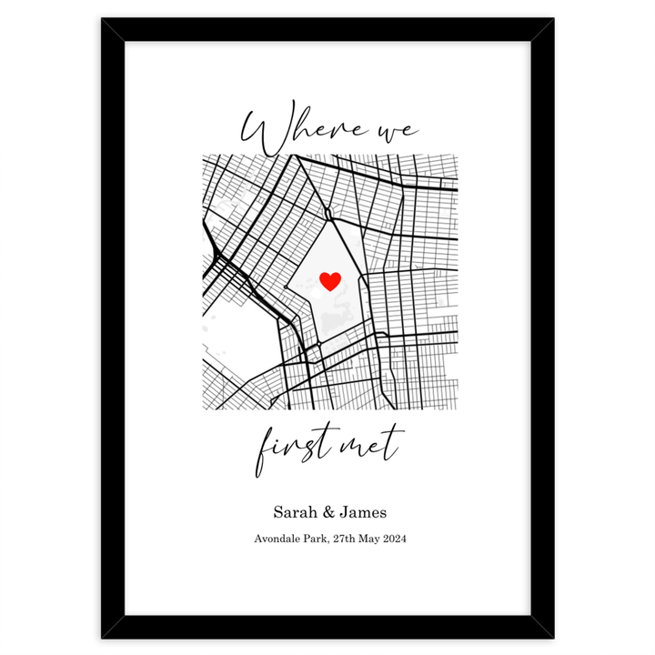 Custom Star Maps | Framed Maps | Personalised Street Map
