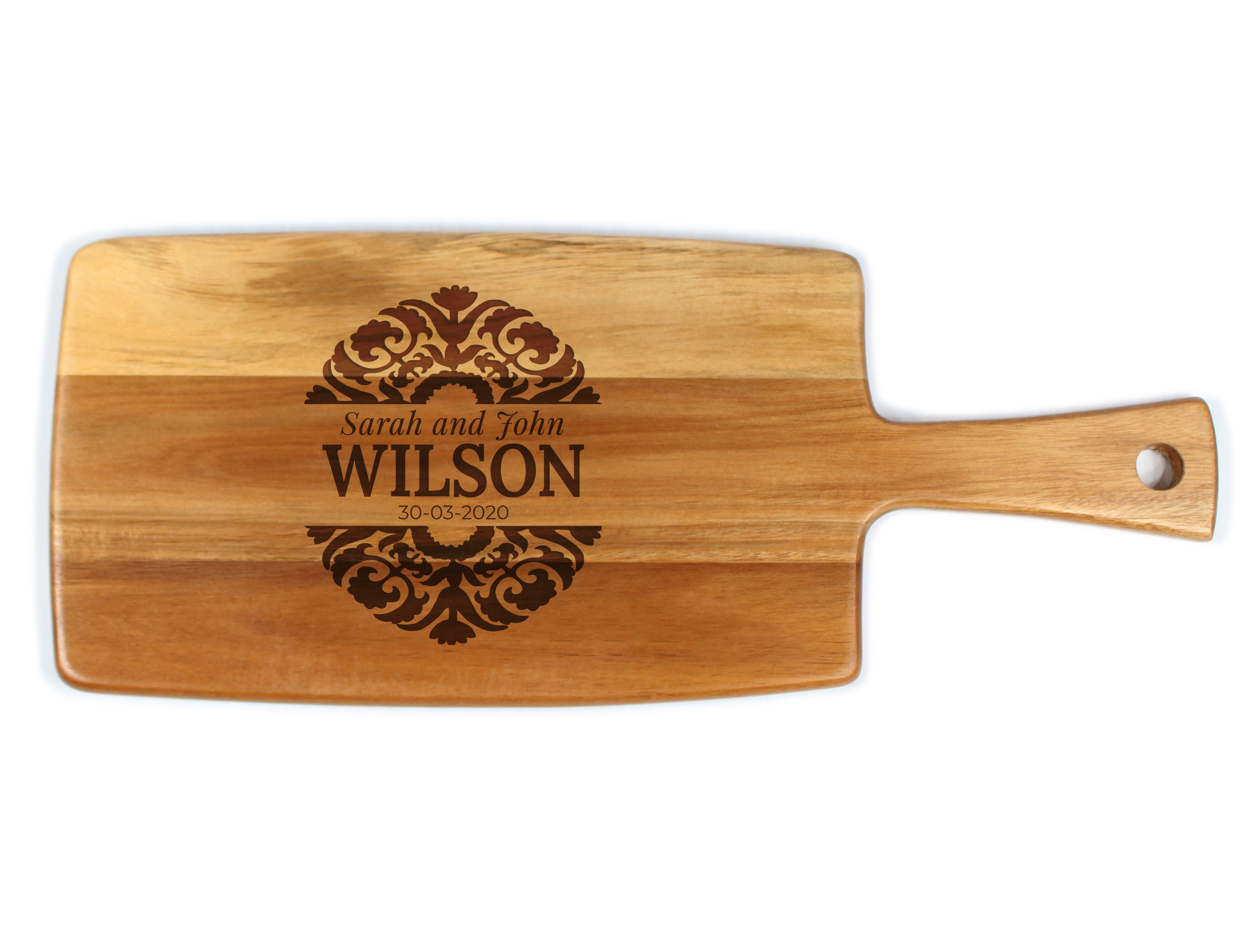 Flourish Personalised Cheese Board | Custom Engraved